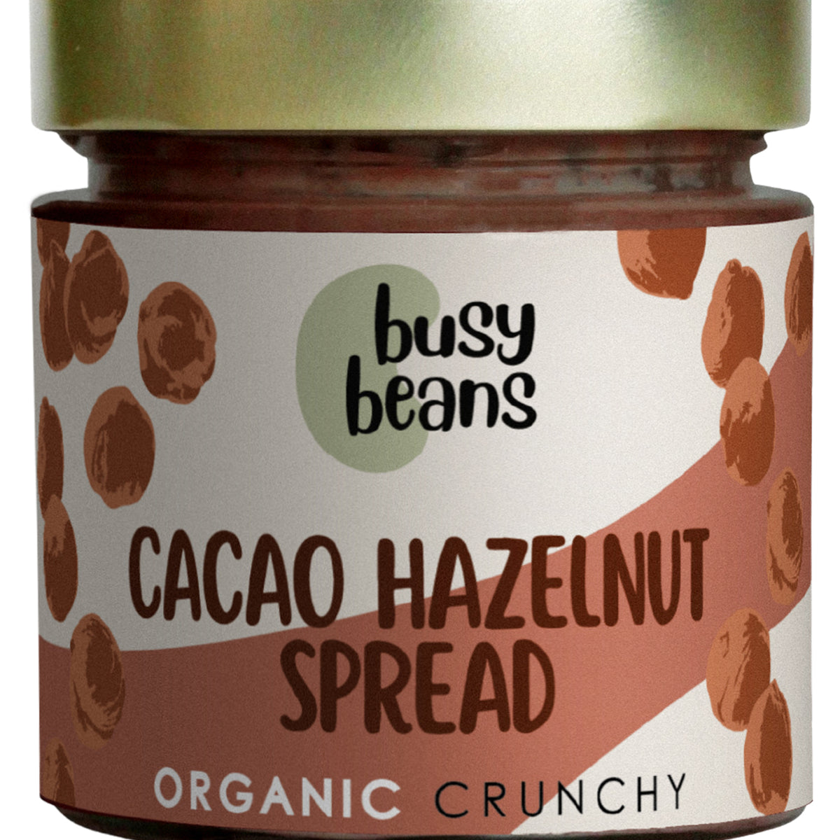 Organic Crunchy Cacao & Hazelnut Spread 200g – Busy Beans Organic
